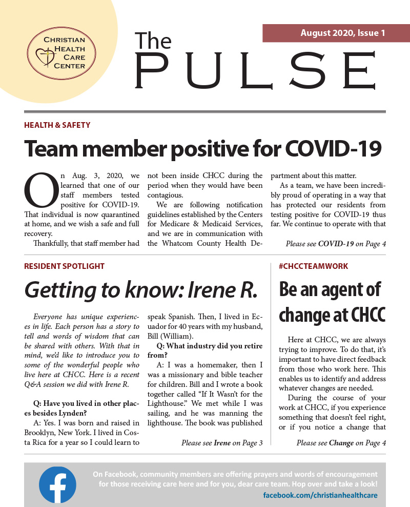 The Pulse newsletter | CHCC Lynden, WA